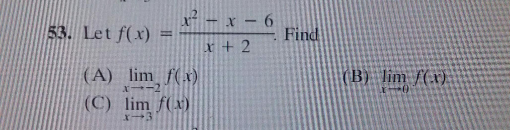 Solved x 2 51. Let f(x) Find x 2x (A) lim f(x) (B) lim f(x) | Chegg.com