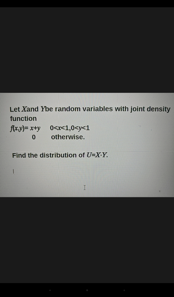 Solved Let Xand Ybe Random Variables With Joint Density 