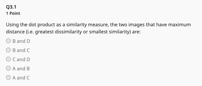 Solved Q3 4 Points Given the following pixel representations | Chegg.com