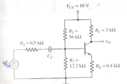 Solved Determine the small-signal voltage gain and input | Chegg.com