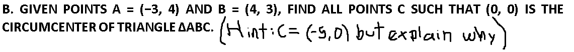 HELP PLEASE! TOPIC: ANALYTIC GEOMETRY SUBTOPIC: | Chegg.com HELP PLEASE! TOPIC: ANALYTIC GEOMETRY SUBTOPIC: | Chegg.com