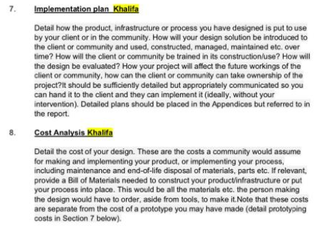 Solved My parts are 7&8: *Part seven* is how are we going to | Chegg.com