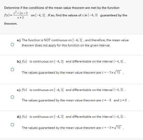 Solved Graphically and using derivatives, find the values | Chegg.com