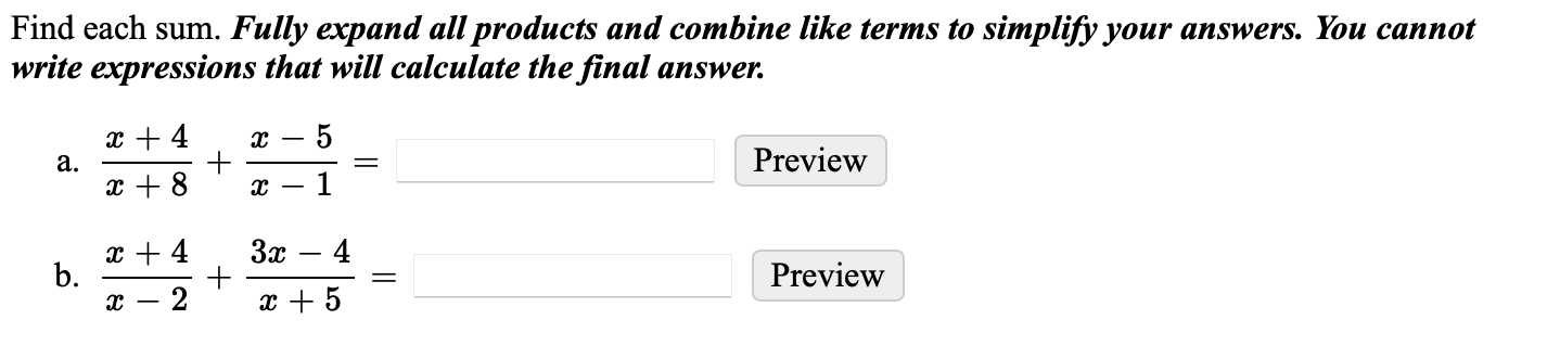 Solved Find each quotient. Fully simplify all answers. a. | Chegg.com