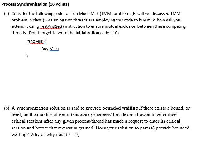 Solved Lock Variables The test and set assembly instruction | Chegg.com