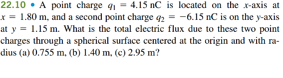 Solved 22.10 * ﻿A point charge q1=4.15nC is ﻿located on ﻿the | Chegg.com