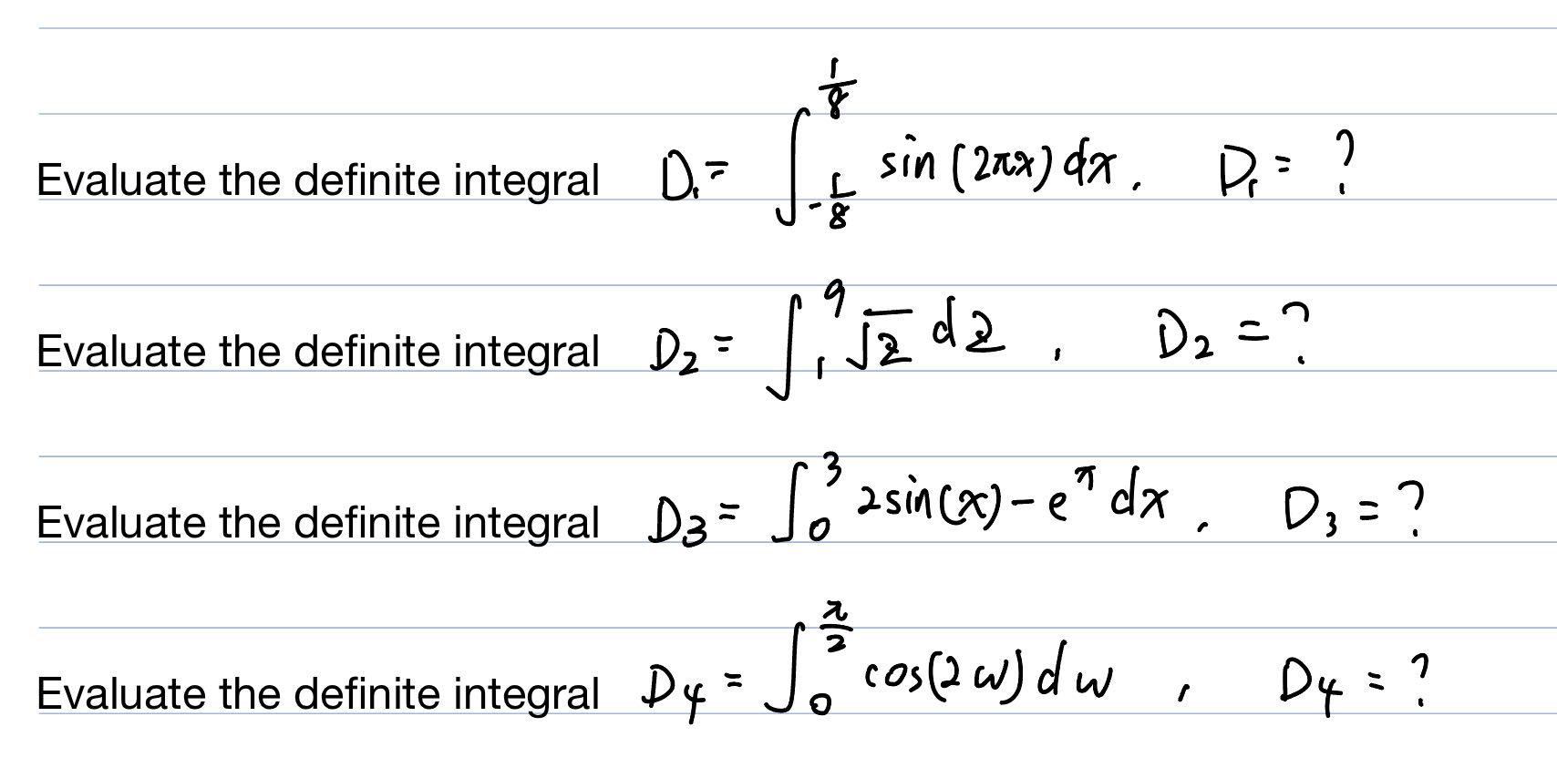 Solved Evaluate the definite integral | Chegg.com