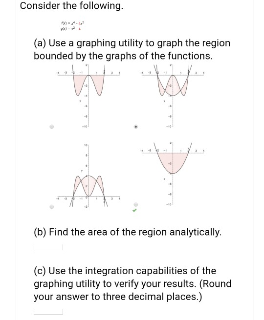 Solved Consider the following. (a) Use a graphing utility to | Chegg.com