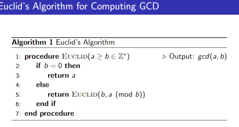 Solved Euclid's Algorithm for Computing GCD:Given a and b | Chegg.com