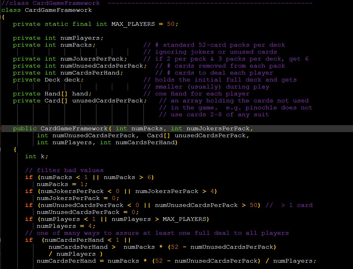 Solved We wish to move our Card classes from the realm of | Chegg.com
