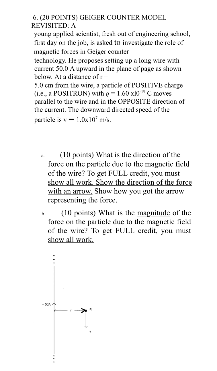 Solved 6. (20 POINTS) GEIGER COUNTER MODEL REVISITED: A | Chegg.com