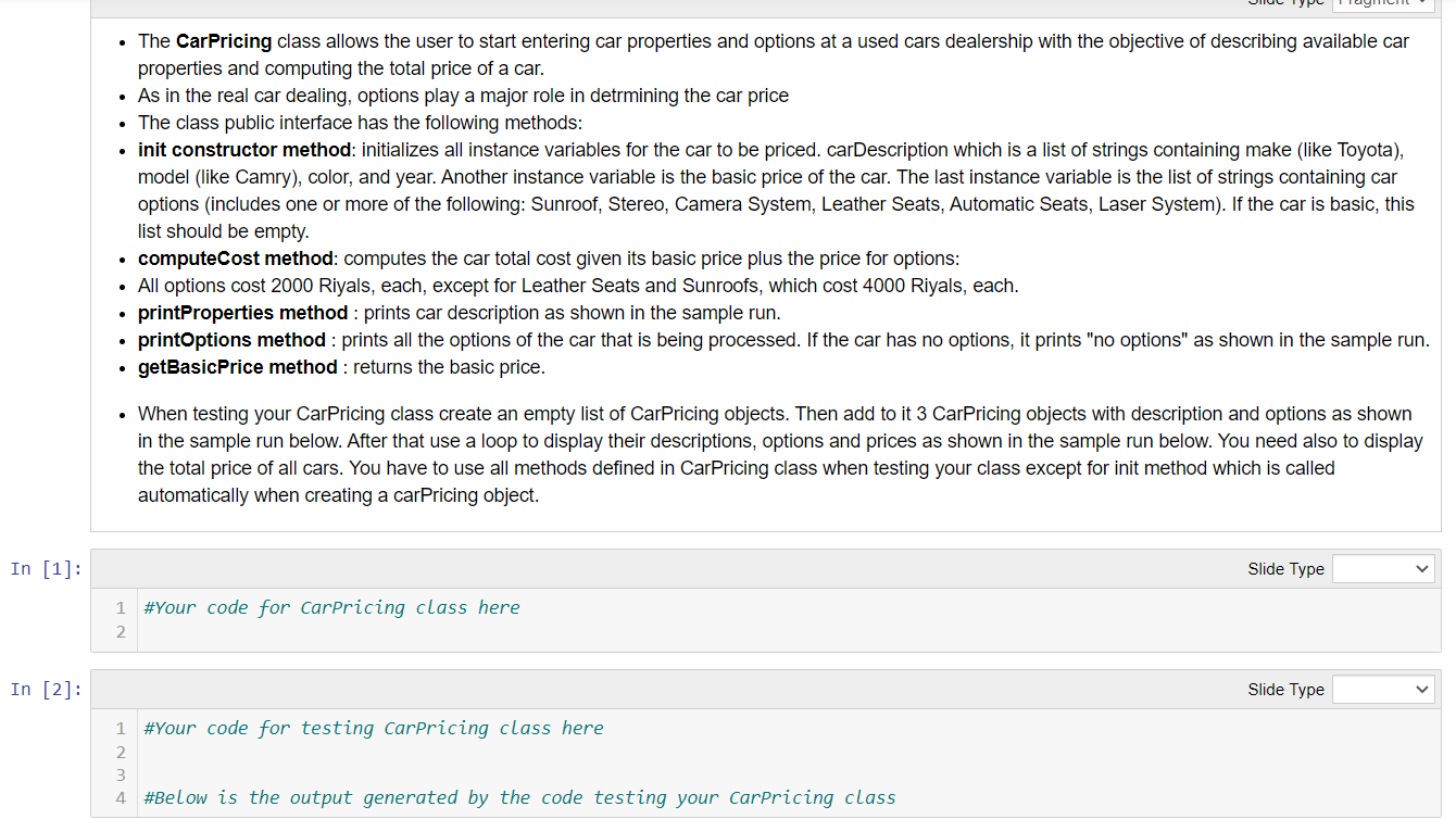 Solved Classes • A class describes objects with the same | Chegg.com