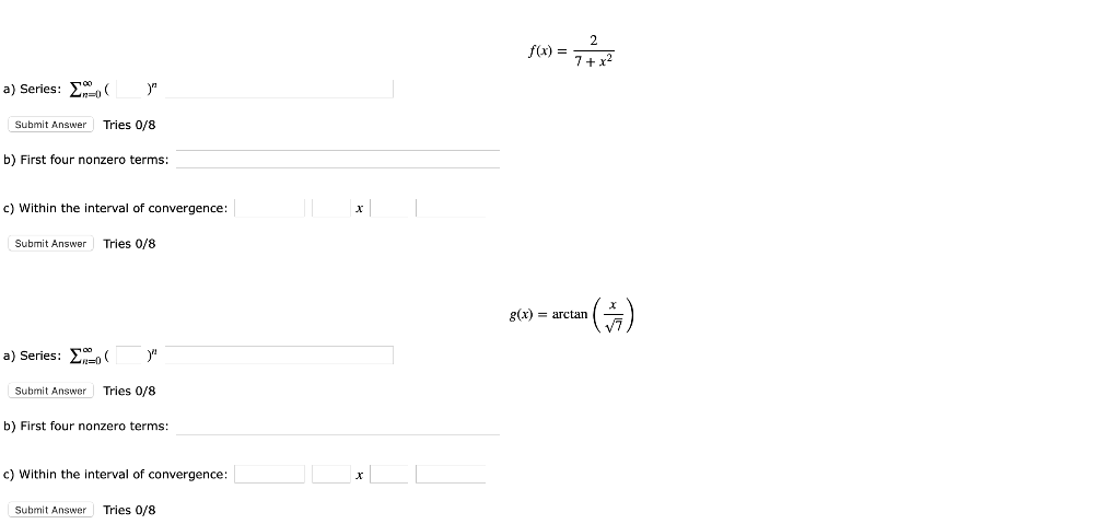 Solved a) Determine the series of the given function. In the | Chegg.com