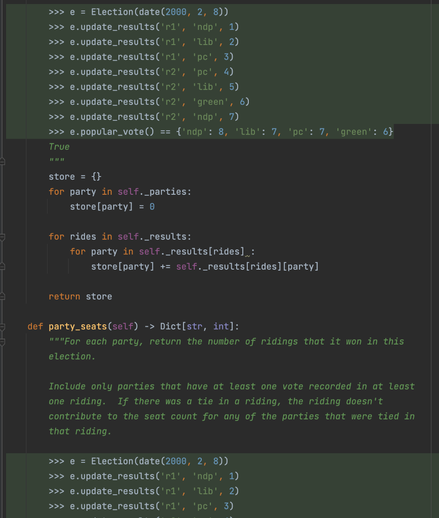 Solved from datetime import date from typing import Dict, | Chegg.com