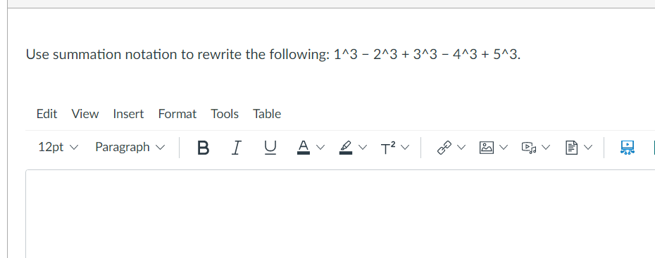Solved Use summation notation to rewrite the following: 1^3 | Chegg.com