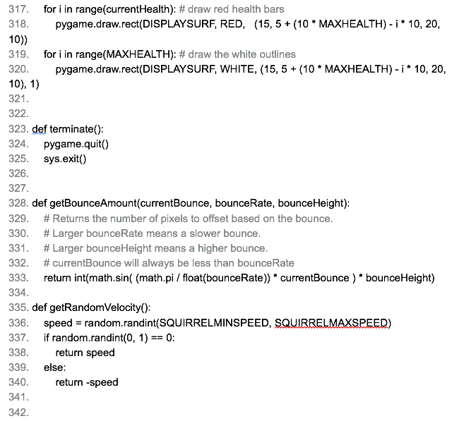 Squirrel Eat Squirrel program INSTRUCTIONS: Place an | Chegg.com