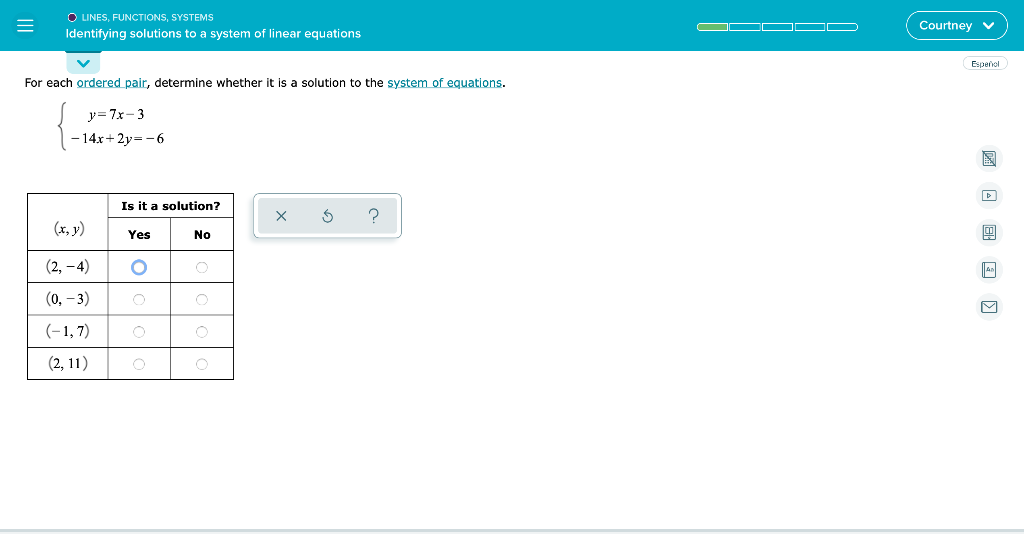 Solved OLINES, FUNCTIONS, SYSTEMS Identifying solutions to a | Chegg.com Solved OLINES, FUNCTIONS, SYSTEMS Identifying solutions to a | Chegg.com
