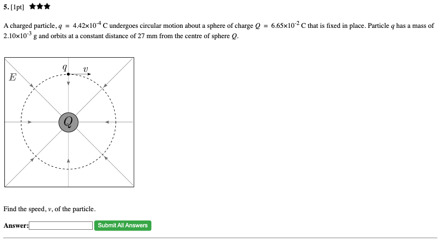 Solved A charged particle, q=4.42×10−4C undergoes circular | Chegg.com