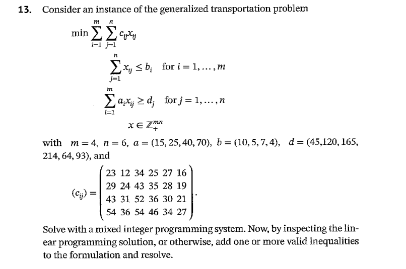 Solved 3. Consider an instance of the generalized | Chegg.com