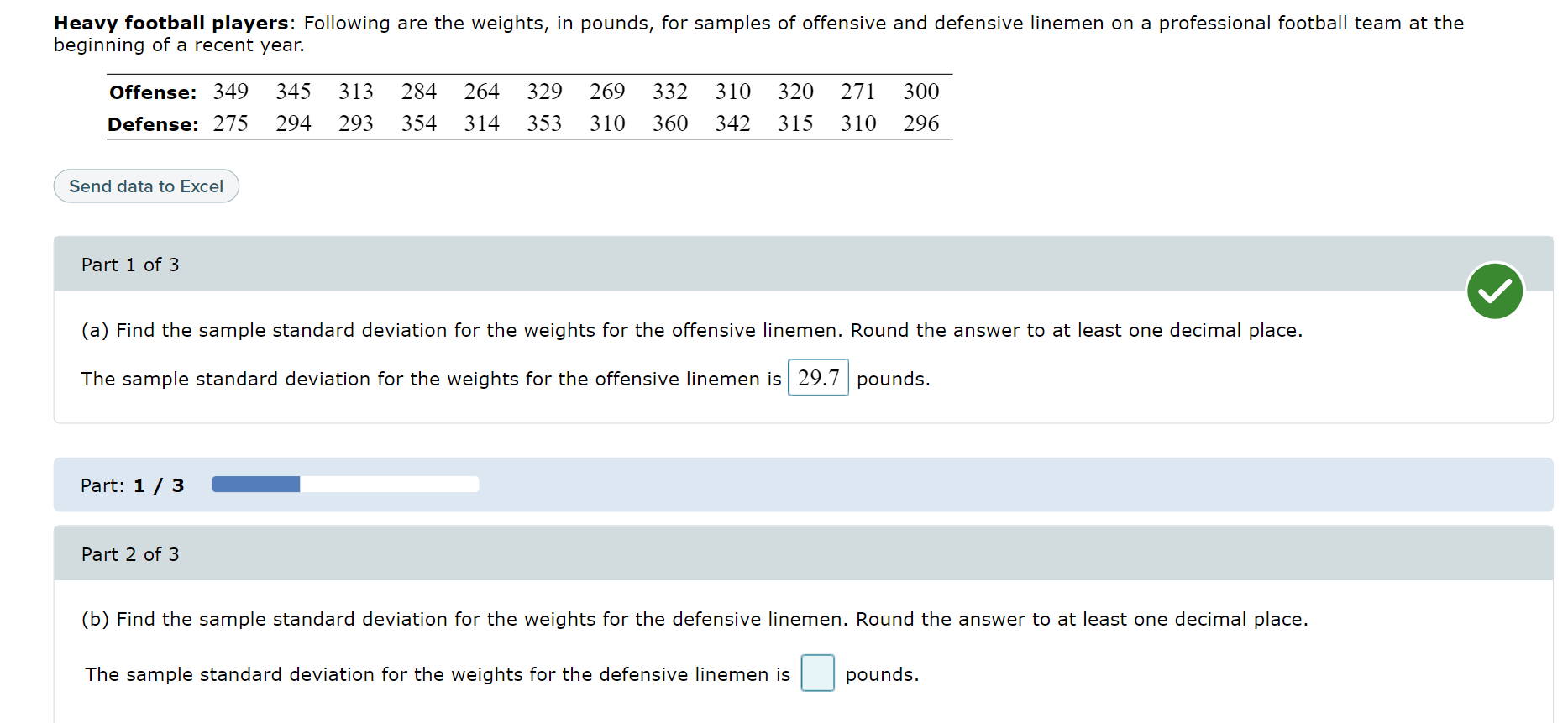 Solved A Find The Sample Standard Deviation For The