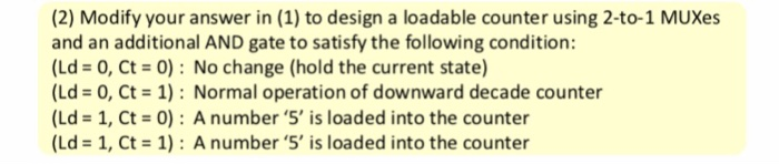 Solved Problem 1 (1) Design a downward decade counter using | Chegg.com