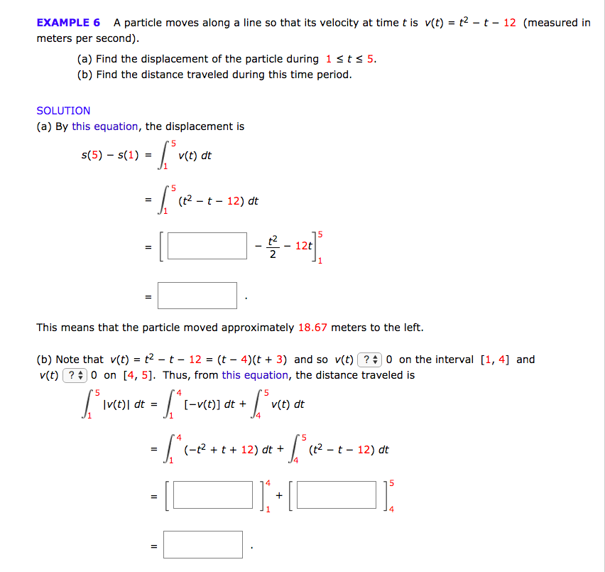 Solved EXAMPLE 6 A particle moves along a line so that its | Chegg.com