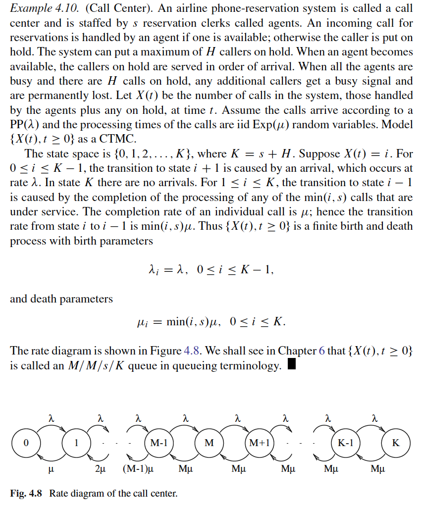 4.26. Consider the call center described in Example | Chegg.com