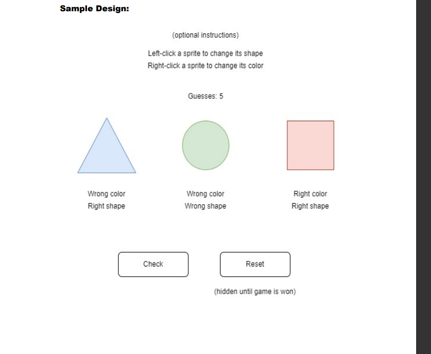 Solved Sample Design: (optional instructions) Left-click a | Chegg.com