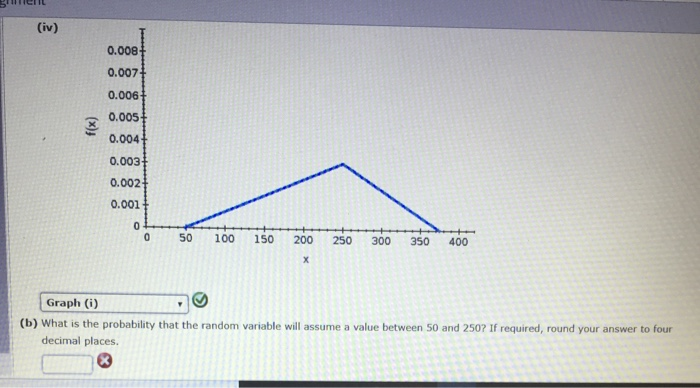 Solved eBook A random variable has a triangular probability | Chegg.com