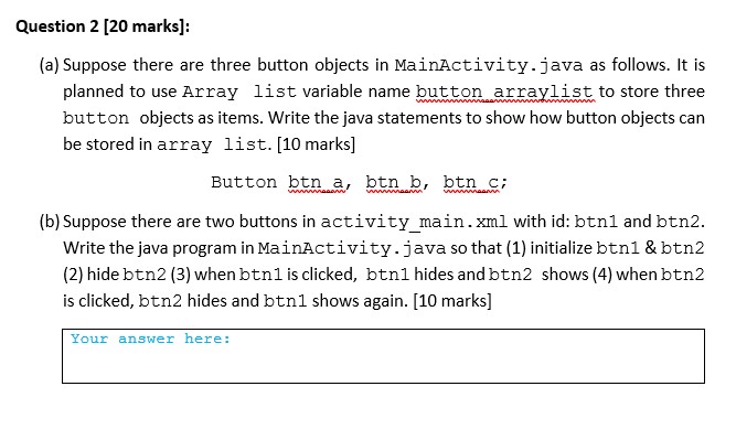 Solved Question 2 [20 marks]: (a) Suppose there are three | Chegg.com