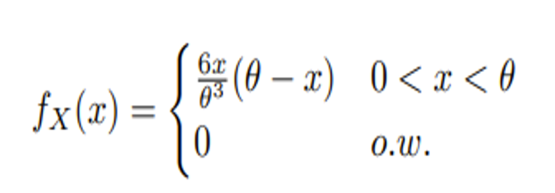Solved Given pdf from size n SRS from population, calculate | Chegg.com