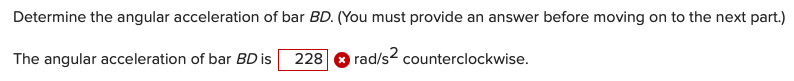 Solved The angular velocity of rod DE is a constant 19 rad/s | Chegg.com