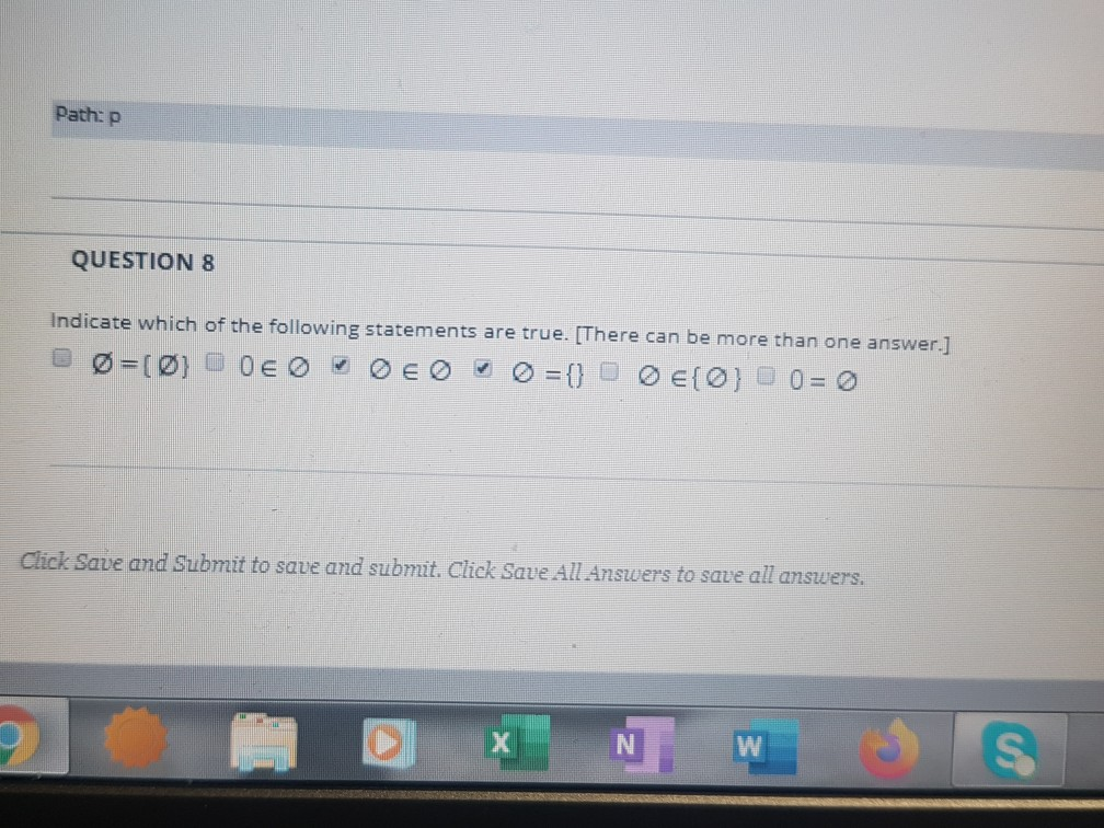 Solved Path:p QUESTION 8 Indicate which of the following | Chegg.com