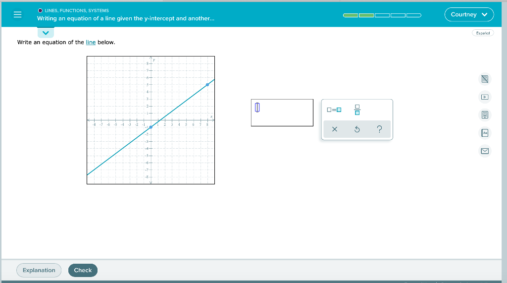 Solved Olines Functions Systems Writing An Equation Of A