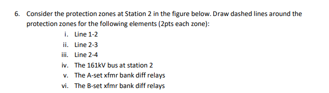 6. Consider the protection zones at Station 2 in the | Chegg.com