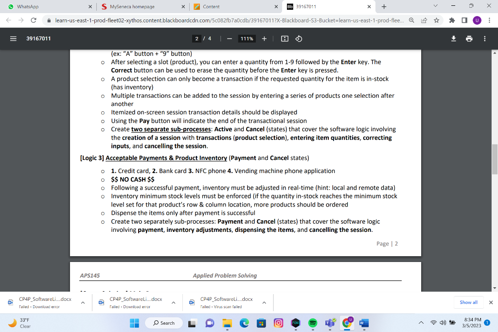 Solved Workshop Details Applications Of Vending Machines 