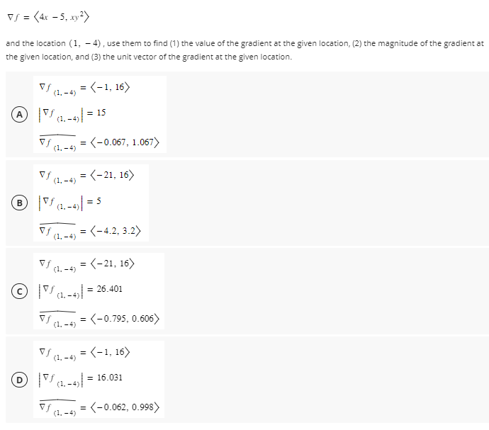 Solved Given the following multivariable function | Chegg.com