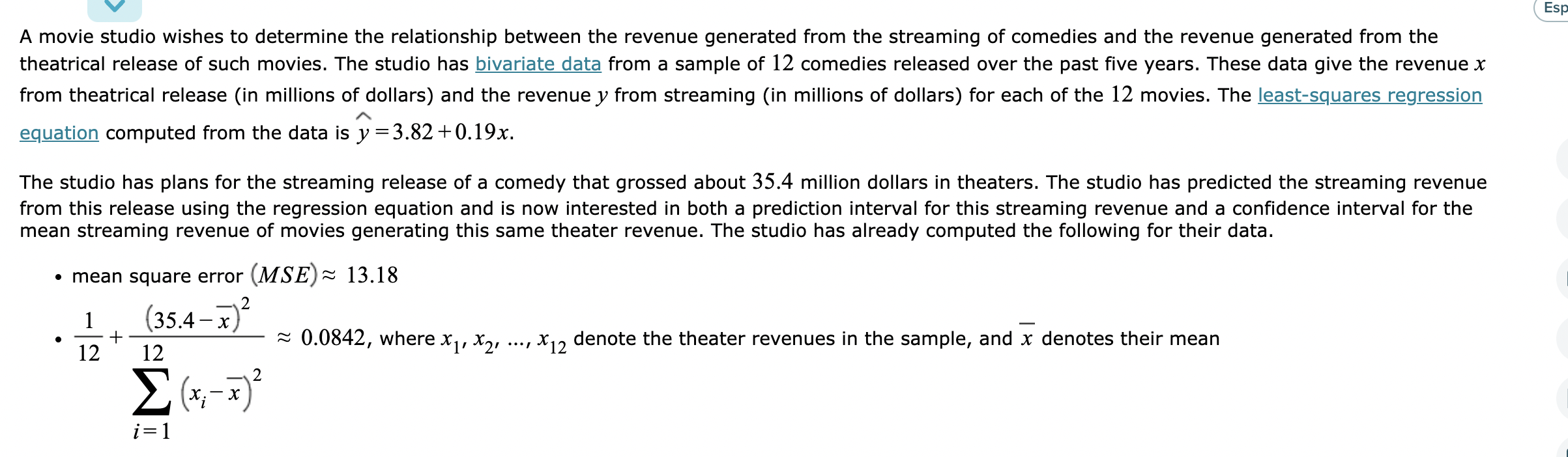 Solved A movie studio wishes to determine the relationship | Chegg.com