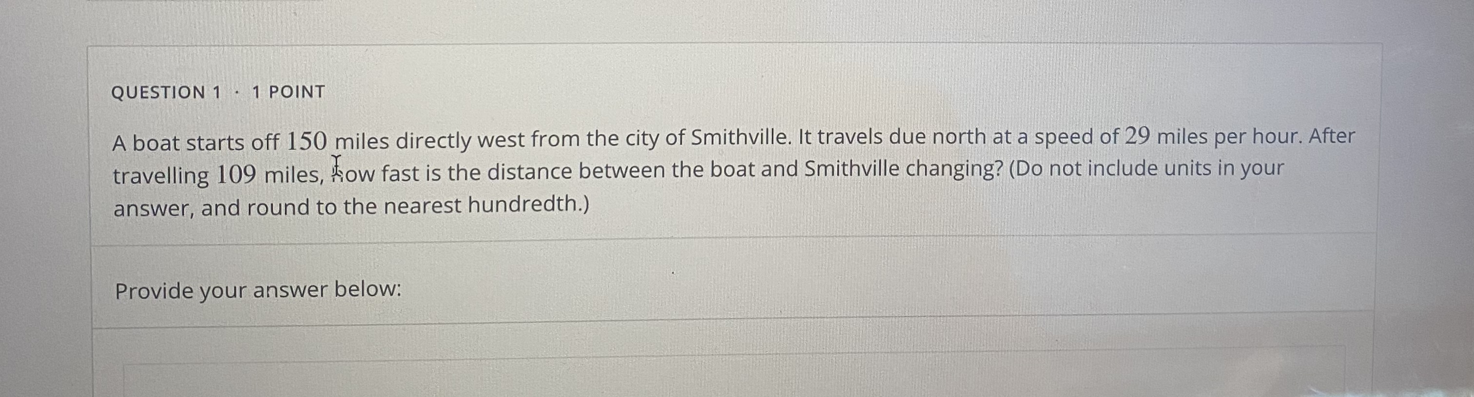 Solved A boat starts off 150 miles directly west from the | Chegg.com