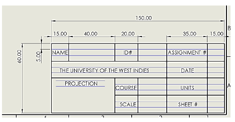 Solved Can you please explain how to make this title block | Chegg.com
