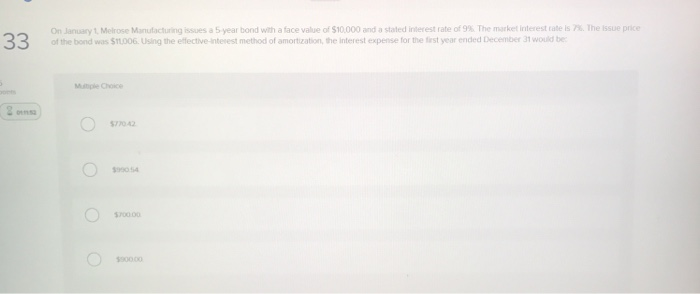 Solved on January 1 Meirose Manufacturing issues a 5-year | Chegg.com