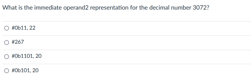 Solved In the instruction: ADD r1, r2, \#3 The \#3 is called | Chegg.com