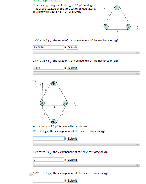 Solved A point charge q1.3.3 uC is located at the origin of | Chegg.com