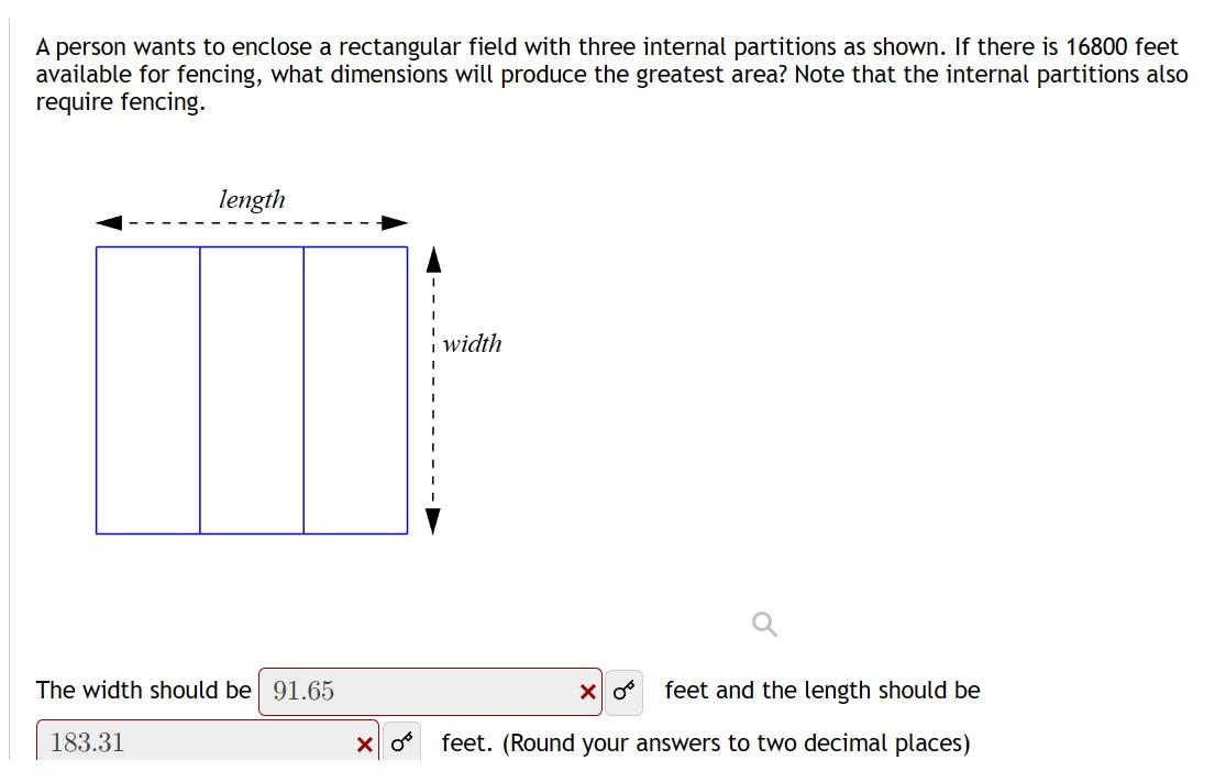 Solved A person wants to enclose a rectangular field with | Chegg.com