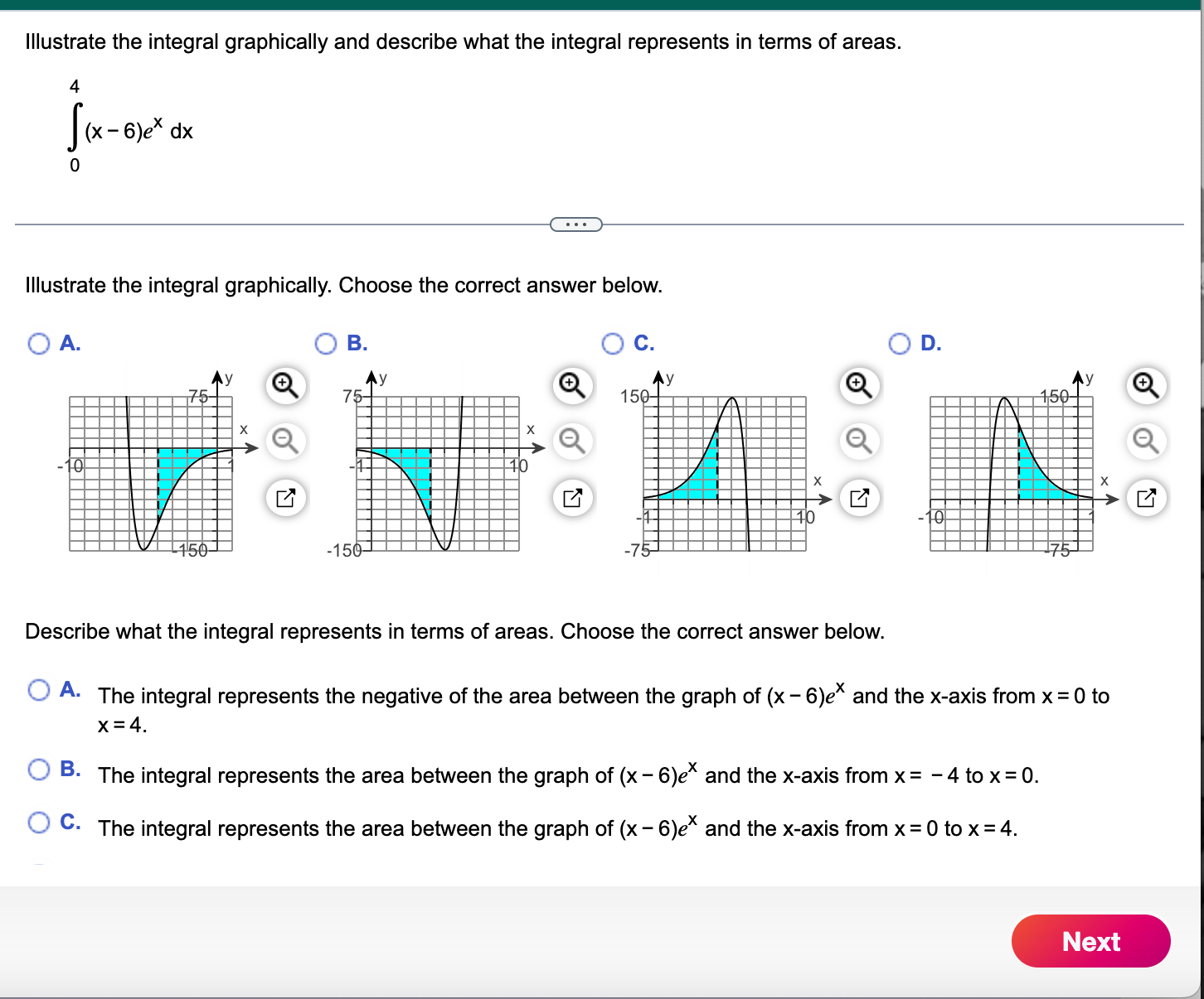 Solved Illustrate the integral graphically and describe what | Chegg.com