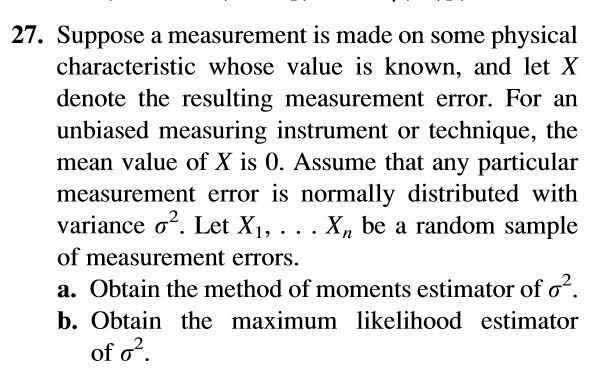 Solved 27. Suppose a measurement is made on some physical | Chegg.com