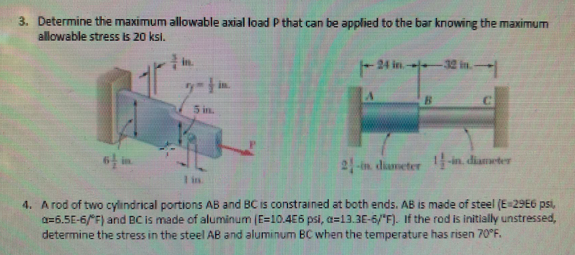 Solved 3. Determine the maximum allowable axial load P that | Chegg.com