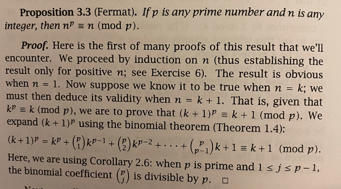 Solved Proposition 3.3 (Fermat). If p is any prime number | Chegg.com