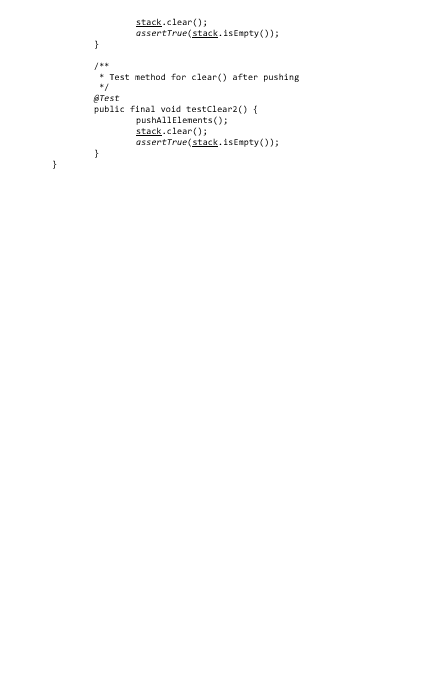 Solved Using Java Write A Mystack Class That Implements 6250
