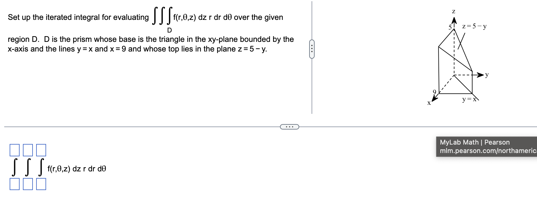 Solved Set up the iterated integral for evaluating ♫ | Chegg.com